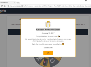 “Amazon Rewards Event” scam Removal – WiperSoft Antispyware