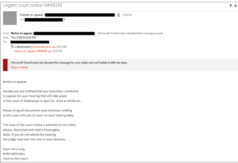 Supreme Court Email Scam – WiperSoft Antispyware