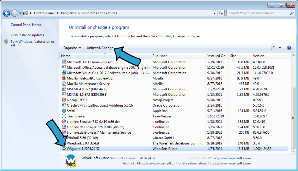 WiperSoft Guard Uninstall – WiperSoft Antispyware