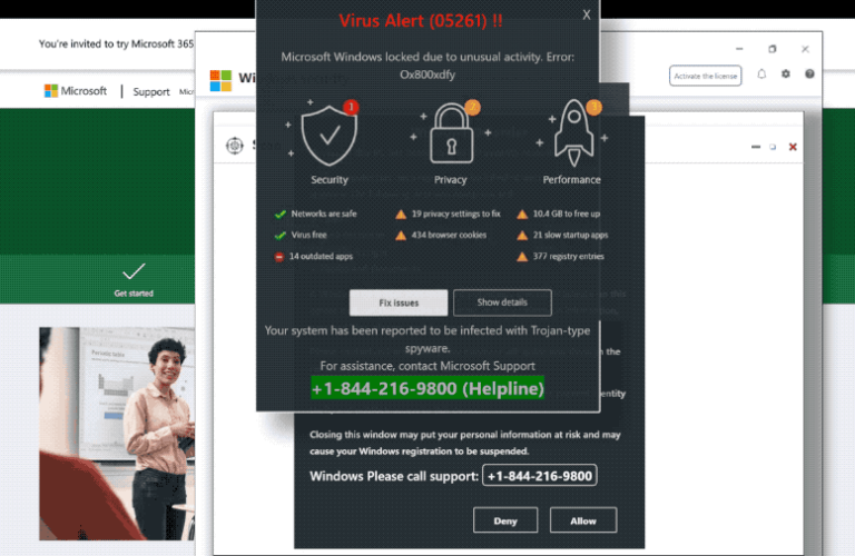 What is the “Virus Alert (05261)” scam – WiperSoft Antispyware