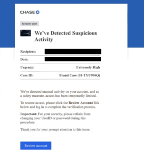 Remove “Chase – Suspicious Activity” phishing email – WiperSoft Antispyware