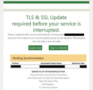 Remove “TLS & SSL Update” email – WiperSoft Antispyware